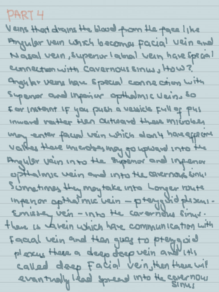 Cavernous Sinus Note Part 4-6 Abdi Adam | PDF