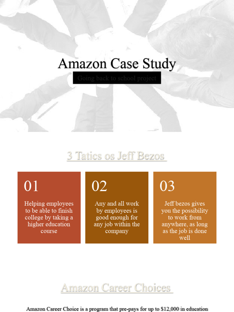 Amazon Case Study For Group Presentation 19th of April 2021 | PDF ...