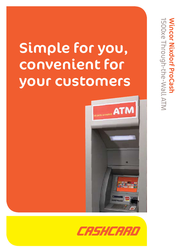 Wincor Nixdorf ProCash 1500xe ATM | PDF | Automated Teller Machine ...