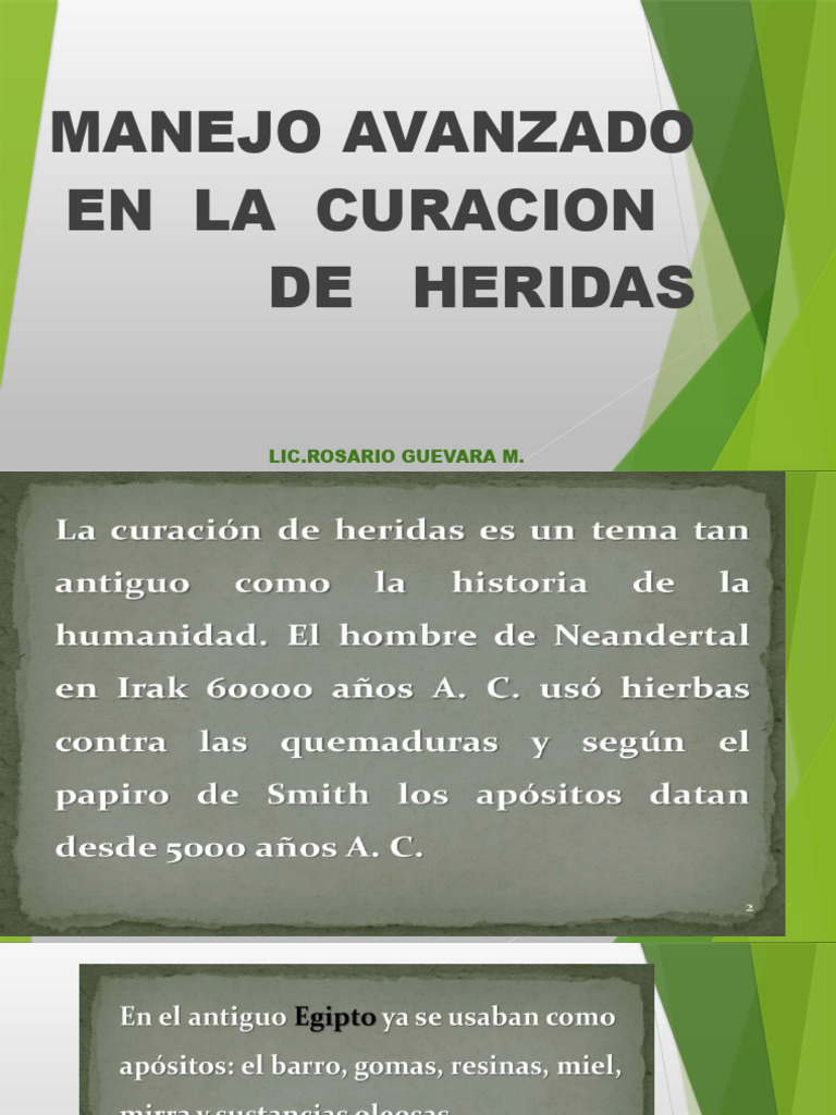 Manejo Avanzado en La Curación de Heridas | PDF