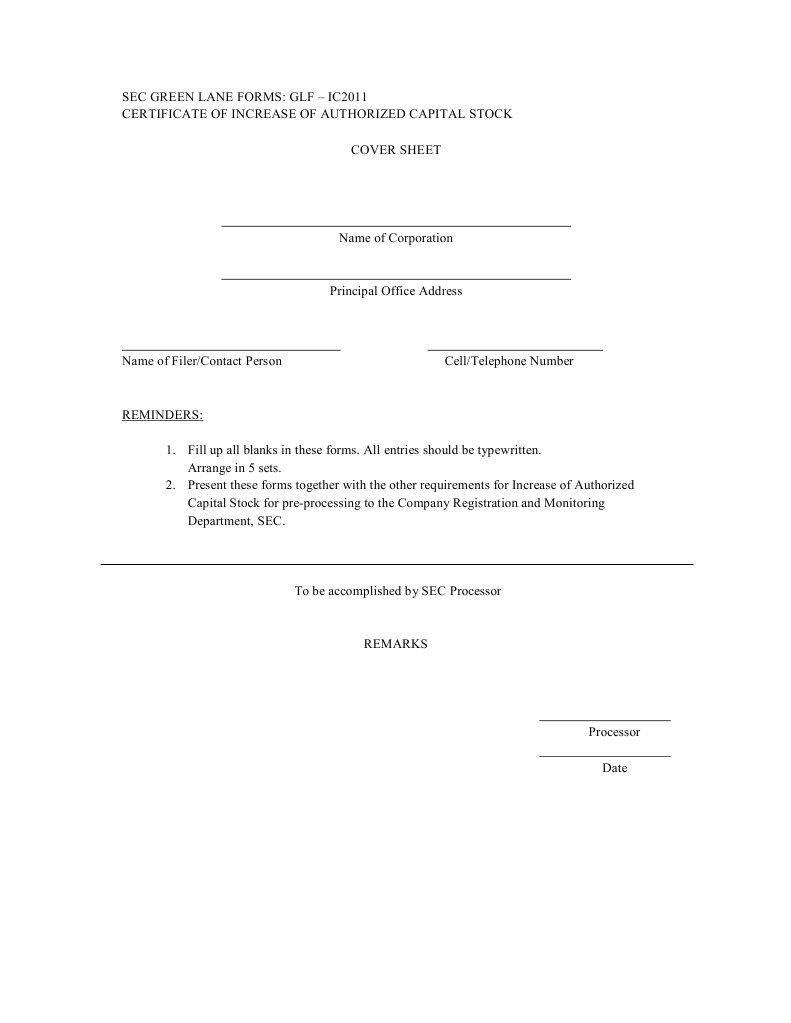 Sec Green Lane Forms | PDF
