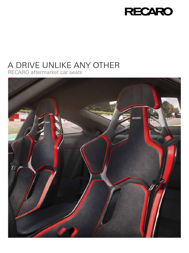 RECARO Aftermarket Car Seats Overview | PDF | Motor Vehicle | Car
