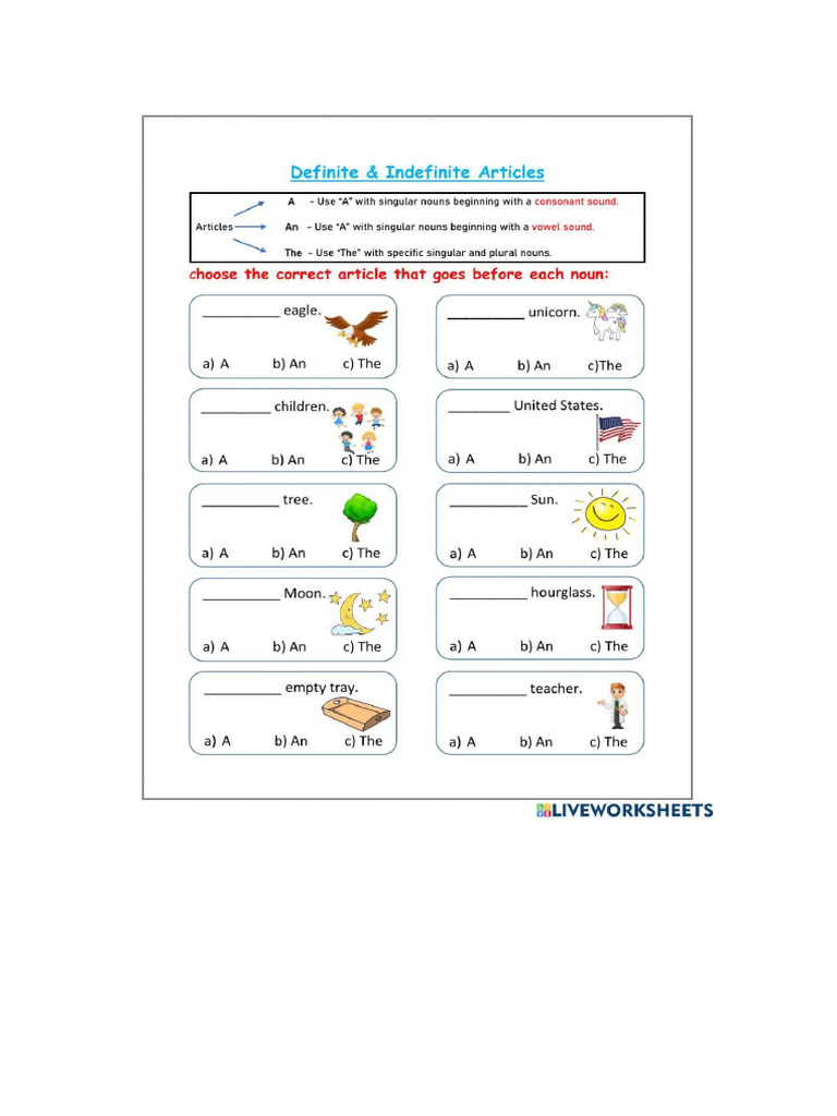 Articles and Demonstrative Pronouns | PDF