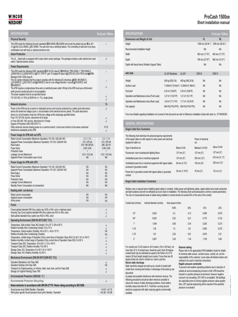Win Cor Pro Cash 1500 Xed at A Sheet | PDF | Alternating Current | Fuse ...