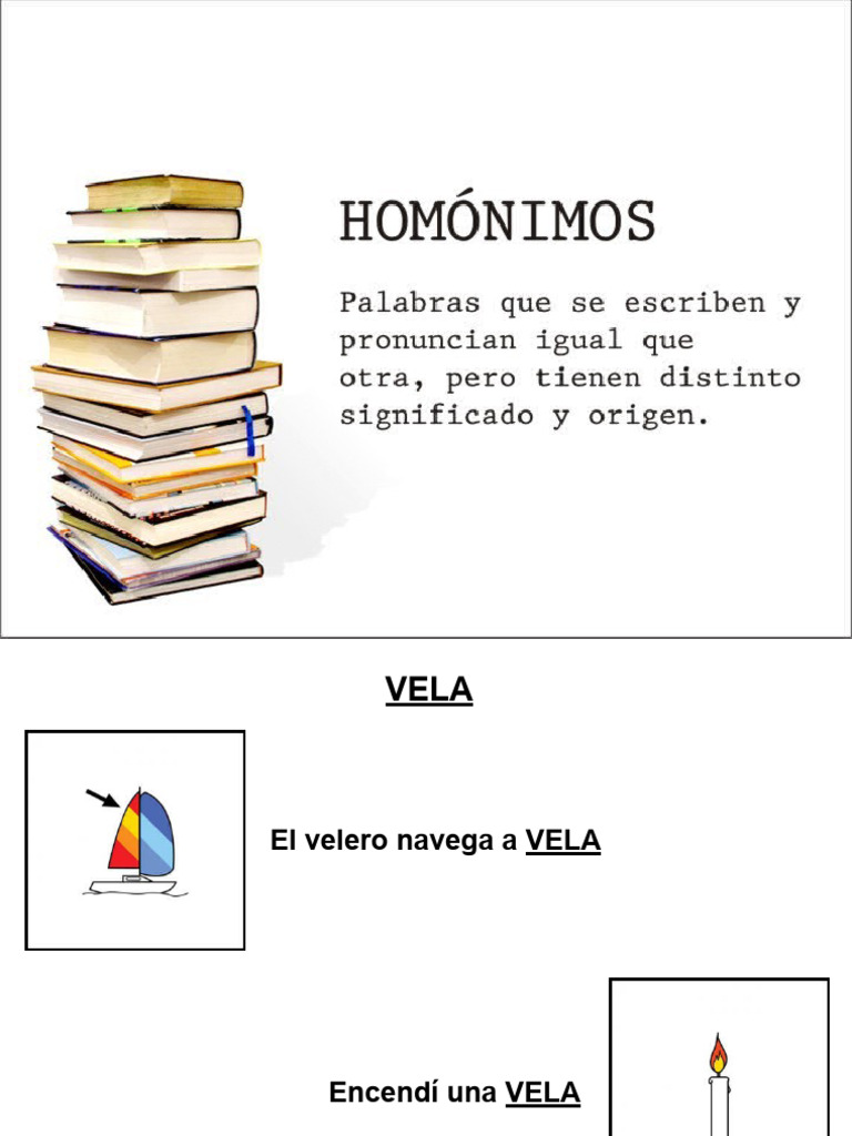 Pictogramas de Homónimos y Omonimos | PDF