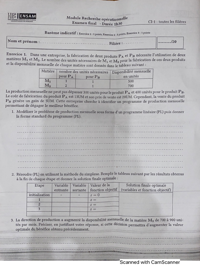 Exam CI-1 RO 2022-2023 | PDF
