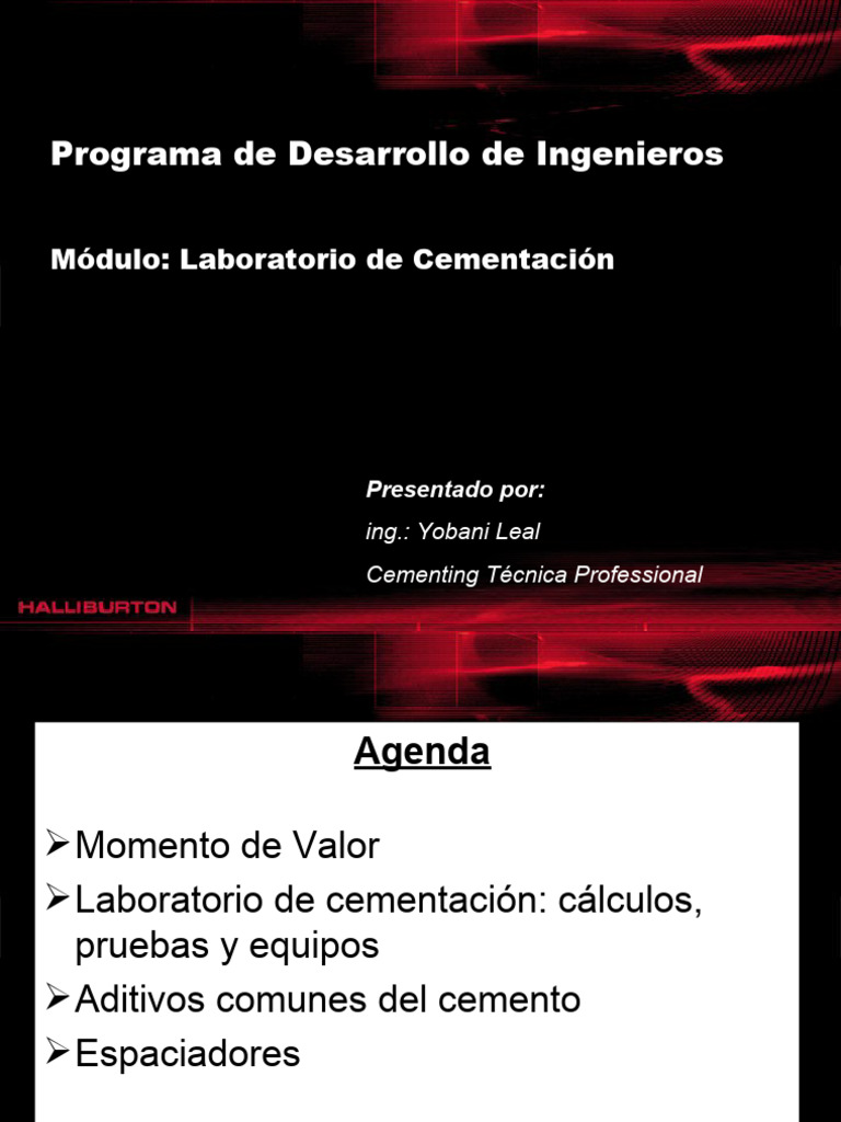 Presentacion Lab-Cemento | PDF | Materiales de construcción | Materiales