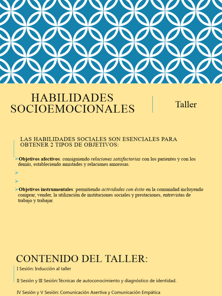 Taller de Habilidades Socioemocionales | PDF | Empatía | Las emociones