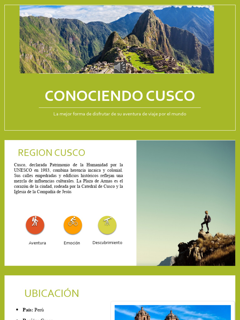 CONOCIENDO CUSCO Grupo 7 | PDF | Imperio Inca | Machu Picchu
