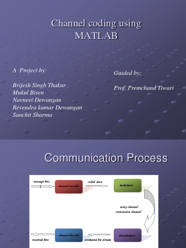 Channel coding using MATLAB: LZW and LDPC Codes | PDF | Forward Error Correction | Code
