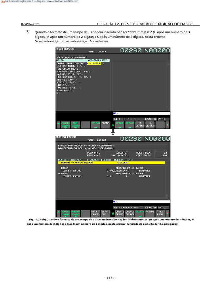 Fanuc Series 0i MODEL F Plus Operators Manual - B-64694EN - 01 (1201-1300) .En - PT | PDF ...