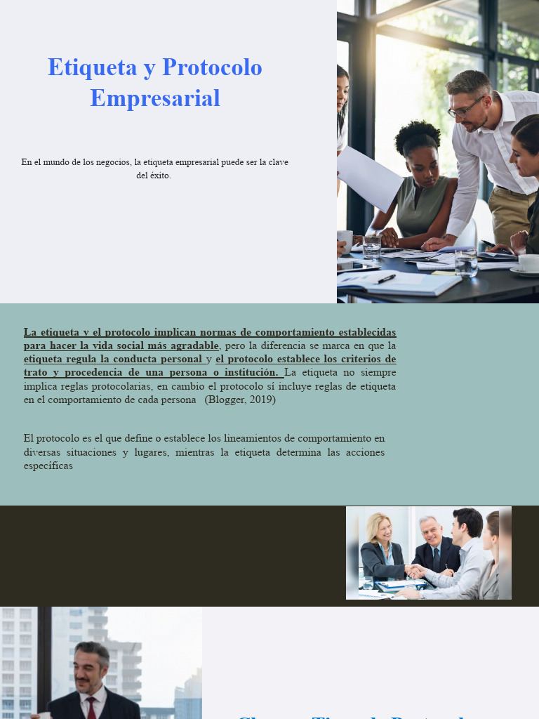 Etiqueta y Protocolo-Empresarial | PDF | Etiqueta | Institución