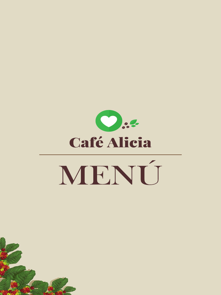 Menu Junio 2024 Cafe Alicia | PDF