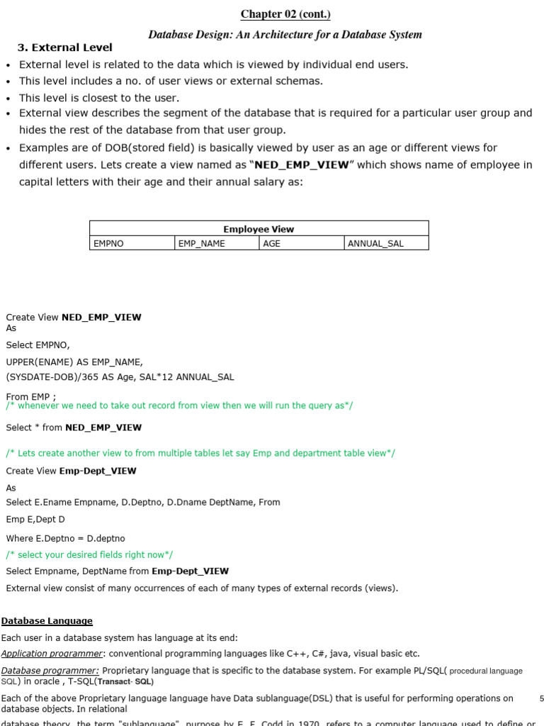 Chapt 02-Lect 05 | PDF | Sql | Databases