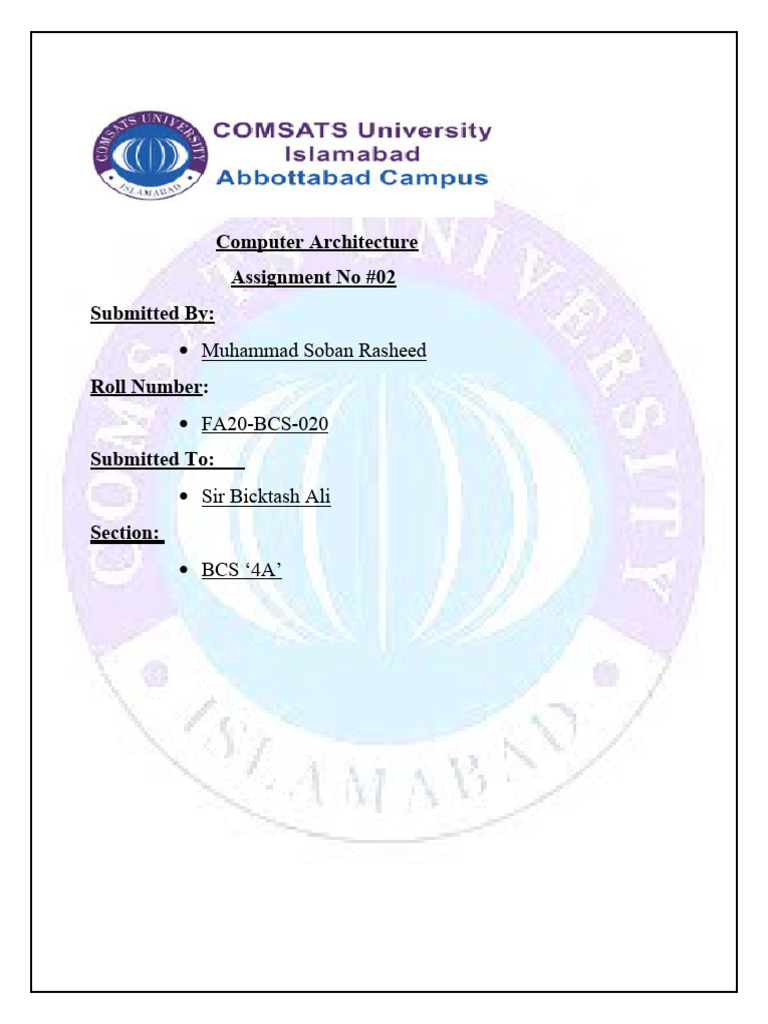 Computer Architecture 2 | PDF | Central Processing Unit | Parallel Computing