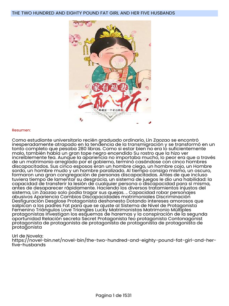 The Two Hundred and Eighty Pound Fat Girl and Her Five Husbands | PDF ...