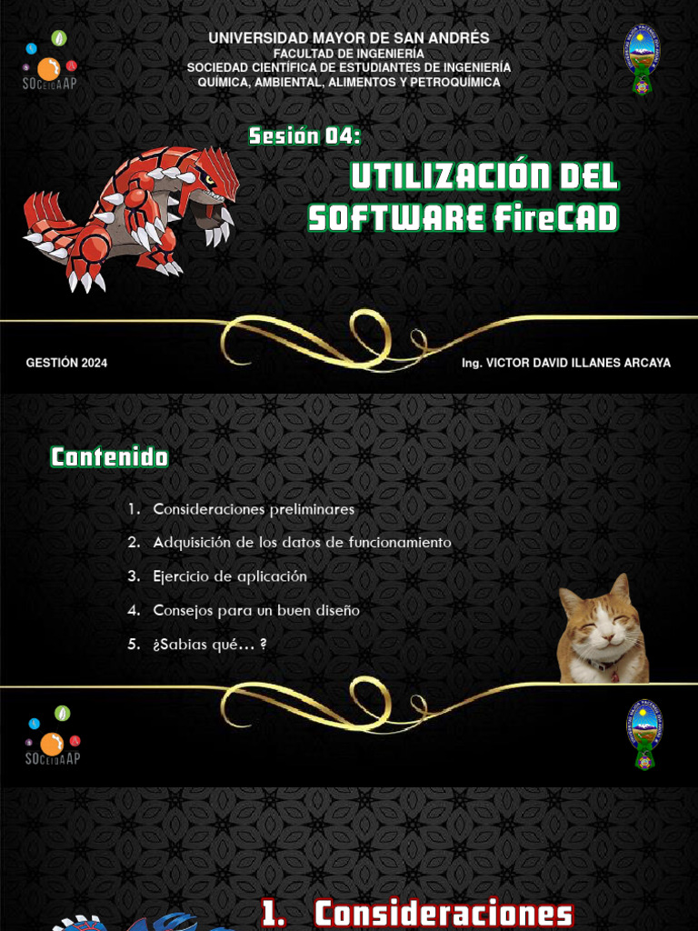 Sesion 04 - USO DEL SOFTWARE FireCAD | PDF | Vapor | Combustión