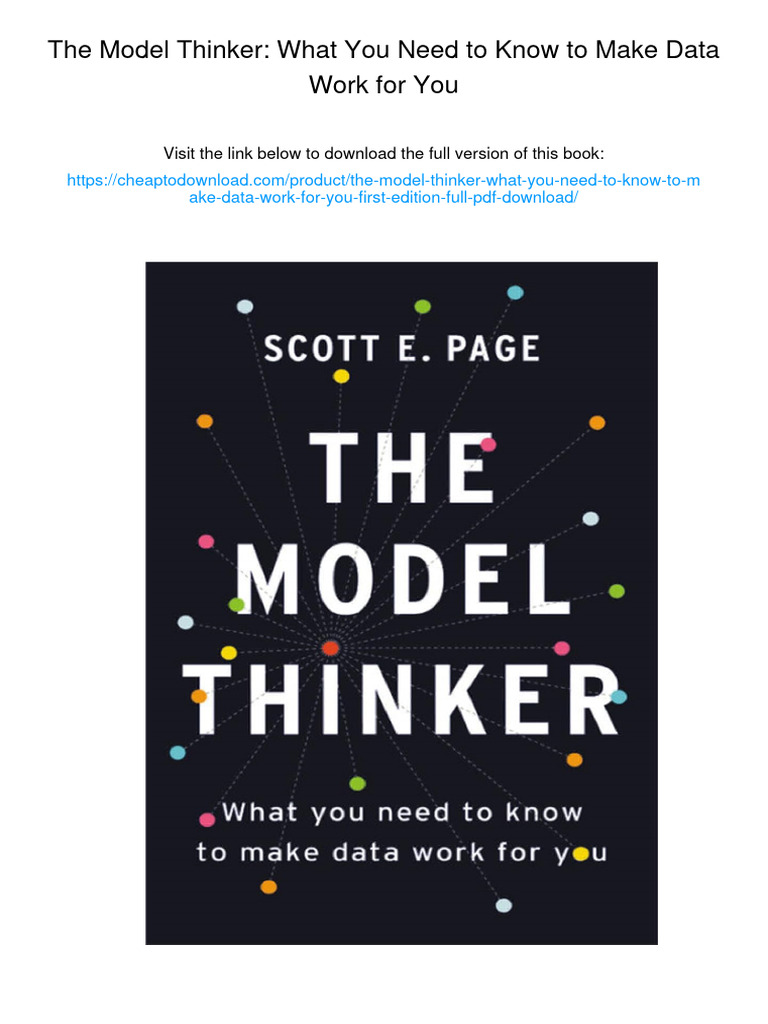 The Model Thinker: What You Need To Know To Make Data Work For You. ISBN 0465094627, 978 ...