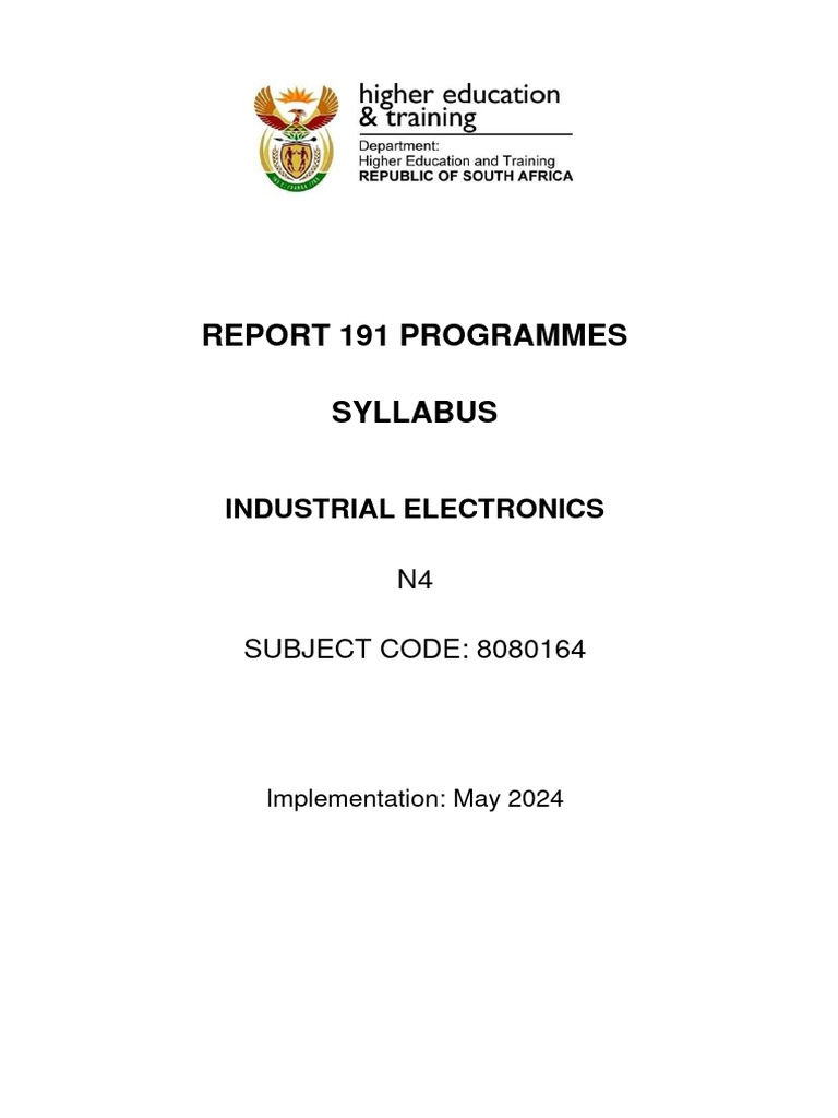 N4 Industrial Electronics | PDF | Rectifier | Amplifier