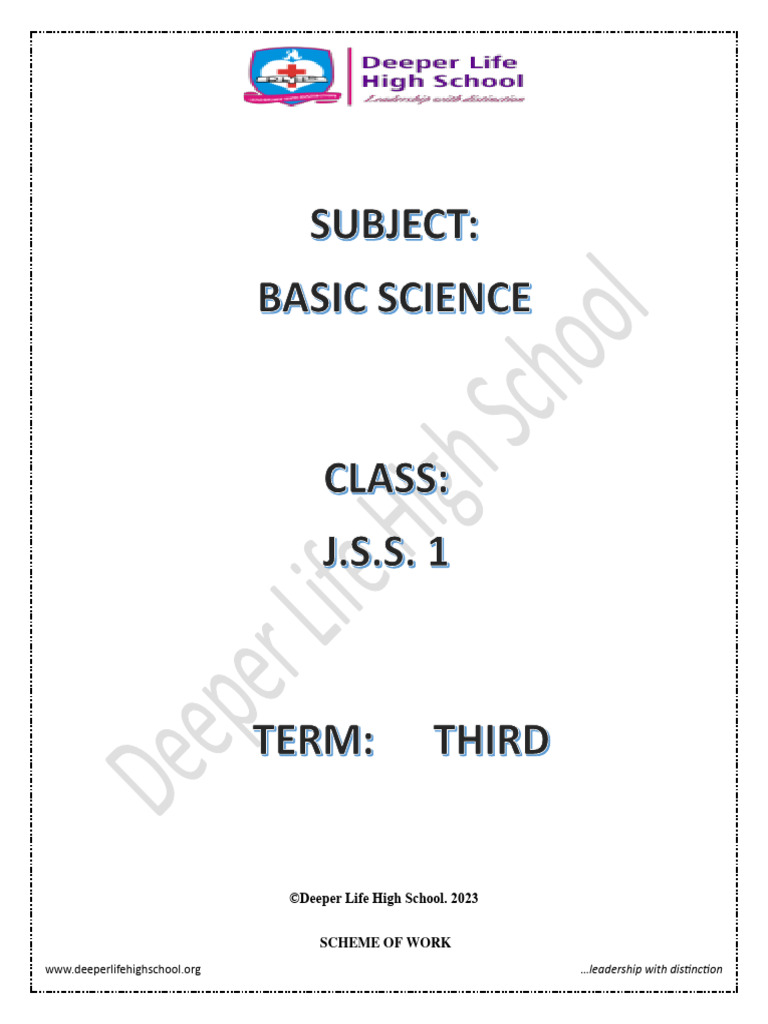 Js 1 Basic Science Third Term E-Note 2023 | PDF | Force | Solar System