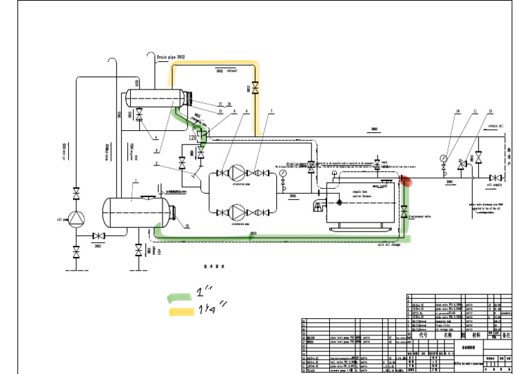 Heat Transfer Oil Process Drawing | PDF