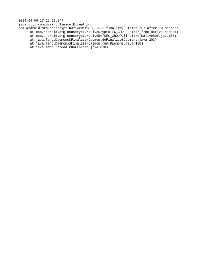 Last Crash Log | PDF