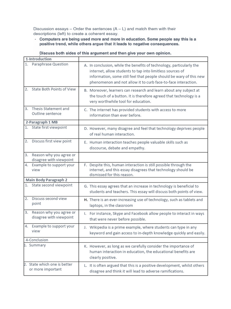 Discussion Essay Structure Guide | PDF | Essays | Learning