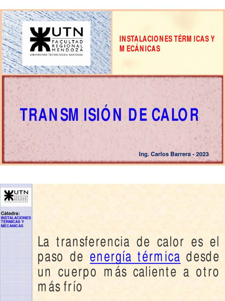 Transmisión de Calor | PDF