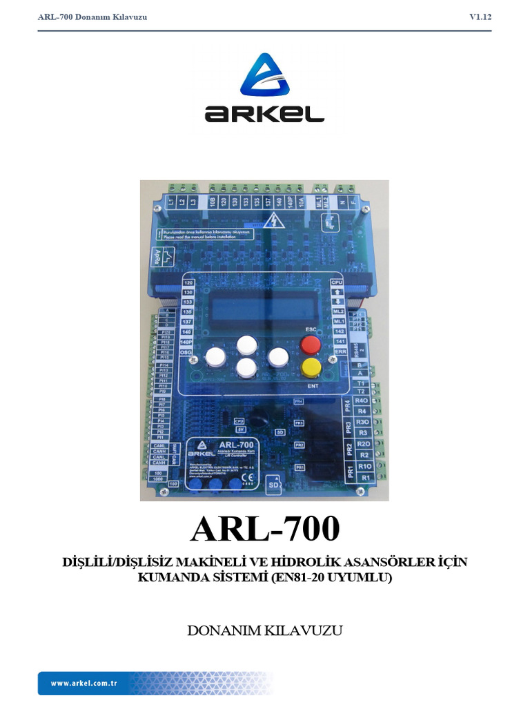 ARL-700 Donanım Kılavuzu.V112.tr | PDF