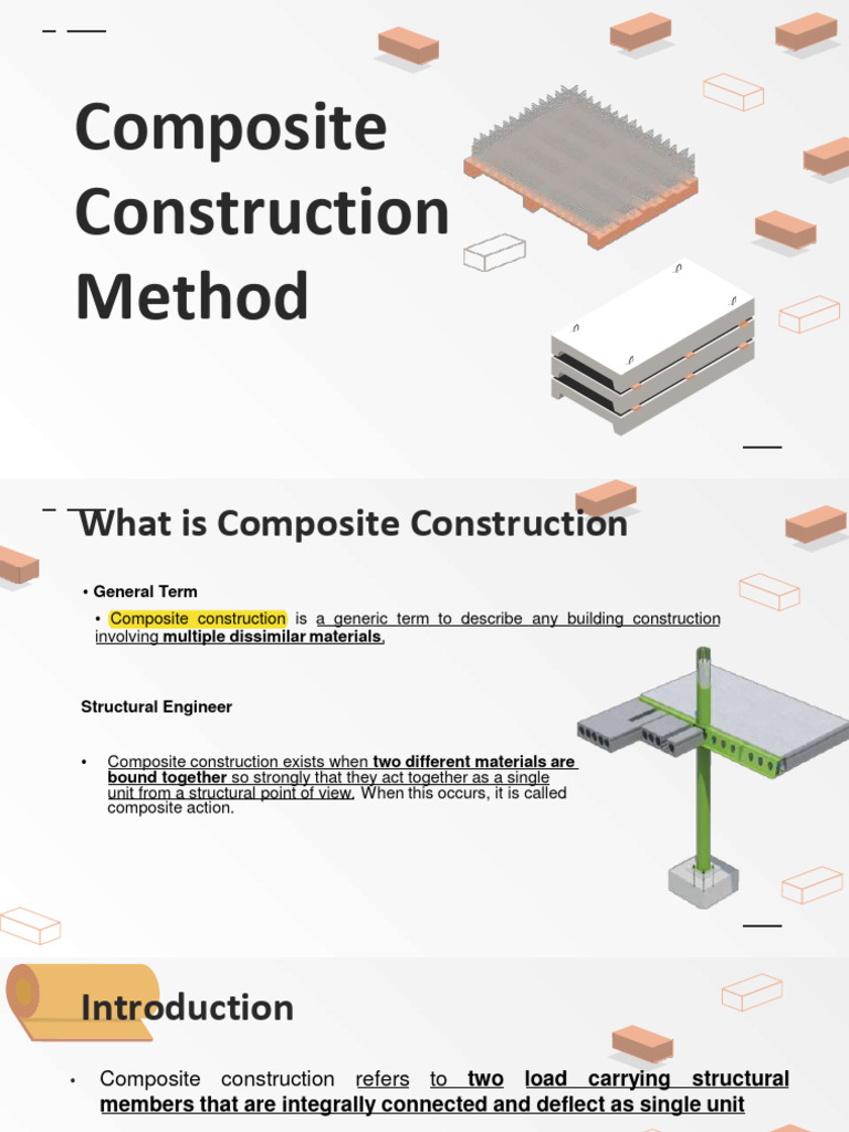 Group 5. Composite Construction Method 1 1 | PDF | Concrete | Beam (Structure)