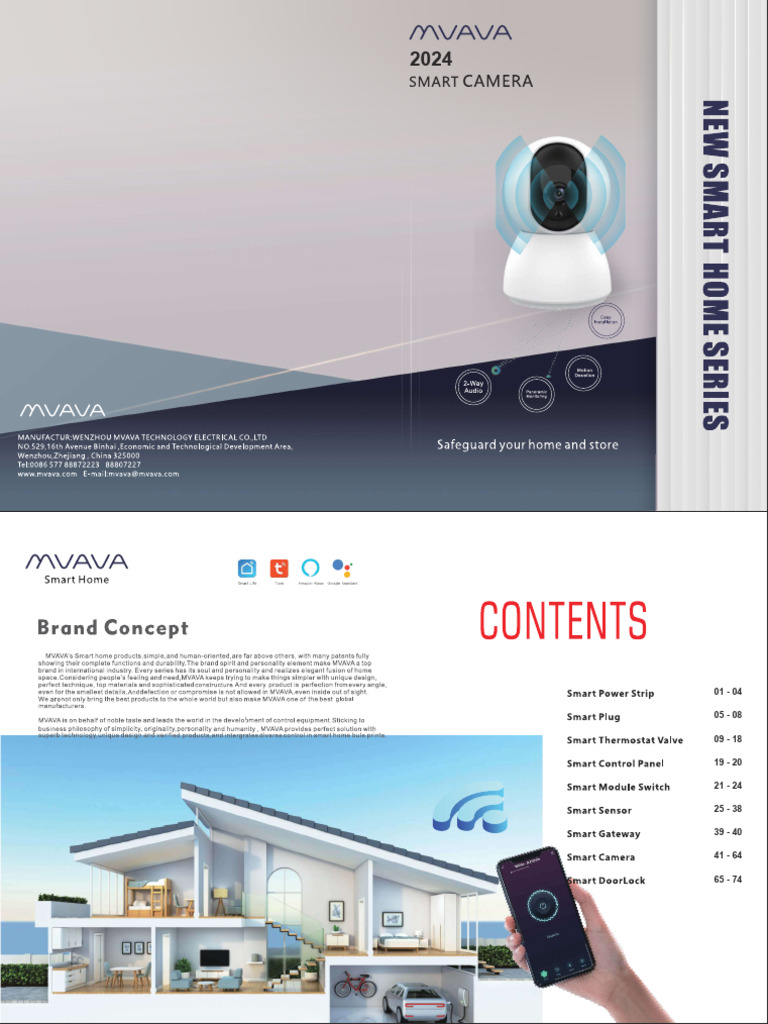 MVAVA Smart Home Devices | PDF | Camera | Wi Fi