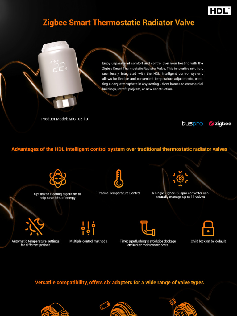 Zigbee Smart Thermostatic Radiator Valve | PDF