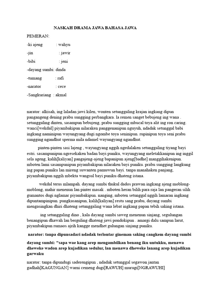 Naskah B Jawir Sangkuriang | PDF