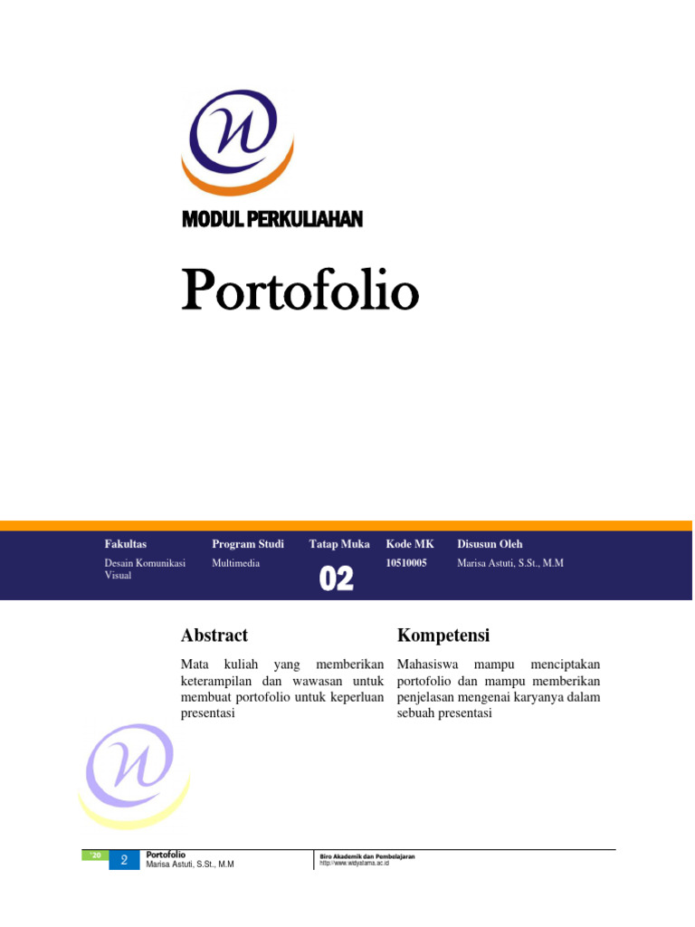 Modul Portofolio 2 | PDF | Karier & Perkembangan