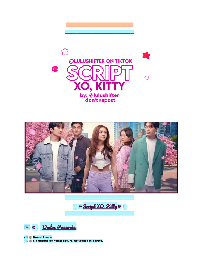 Script-Com Carinho, Kitty | PDF | Empatia