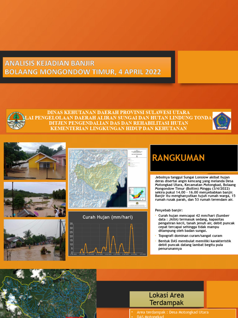 Laporan Banjir Boltim 4april2022 | PDF