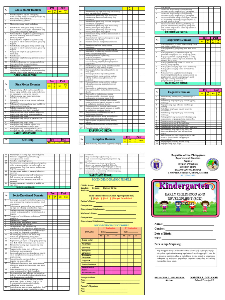 ECCD Checklist | PDF