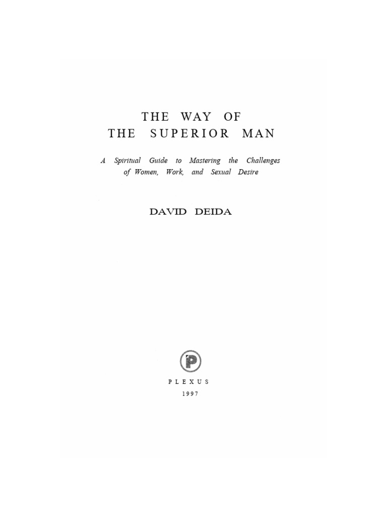 The Way of the Superior Man | PDF
