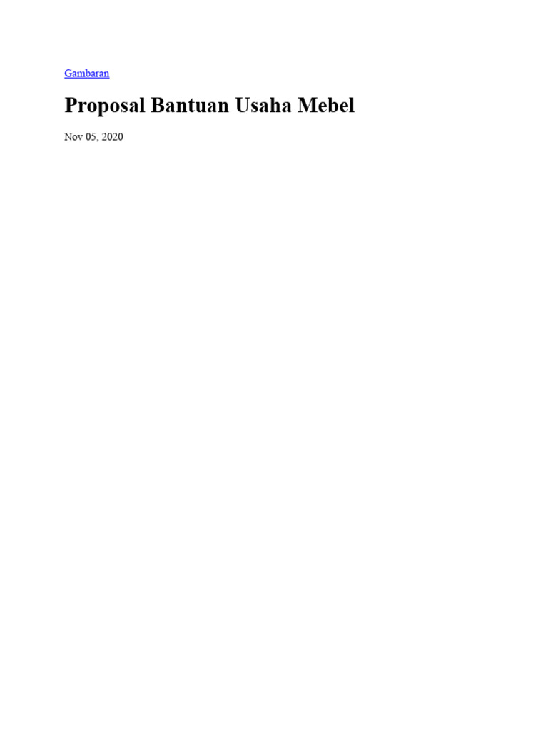 Gambaran Proposal III | PDF