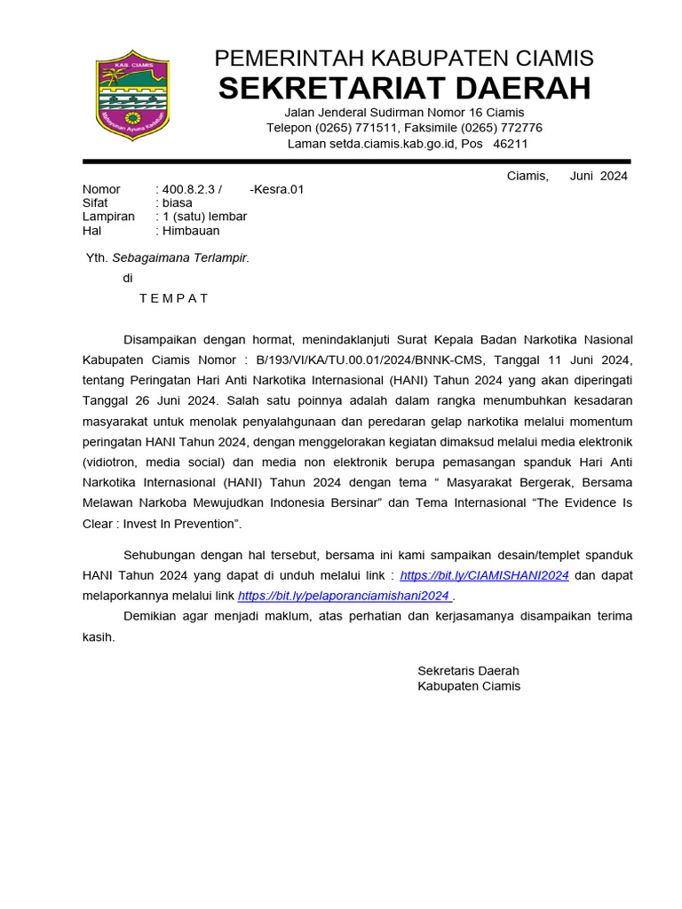 Draft Surat Edaran Hani | PDF | Politik | Ilmu Sosial