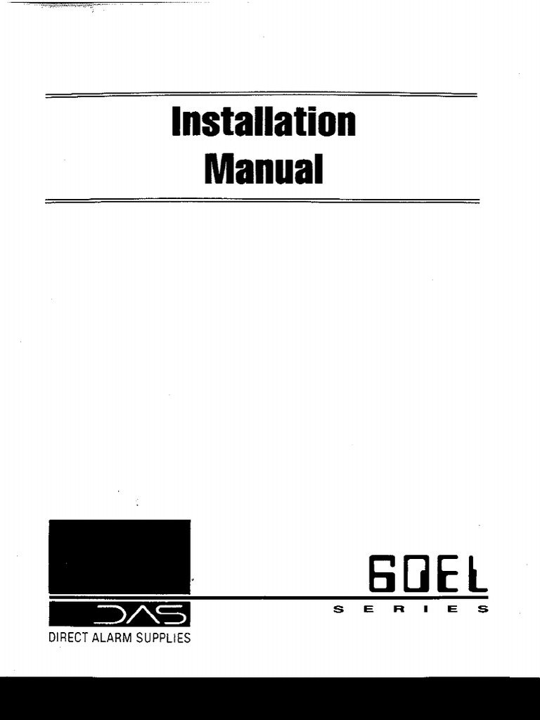 Alarm 60EL Installation Manual | PDF