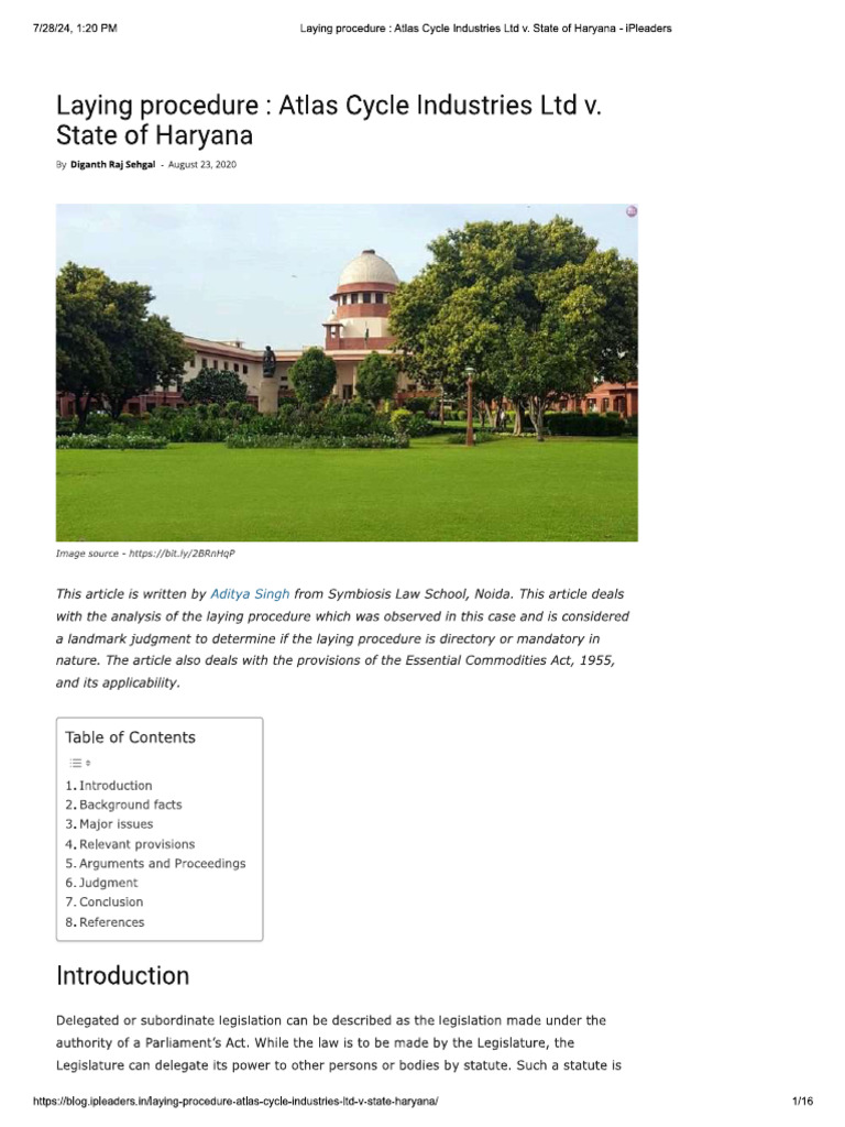 Laying Procedure - Atlas Cycle V ST Harya | PDF