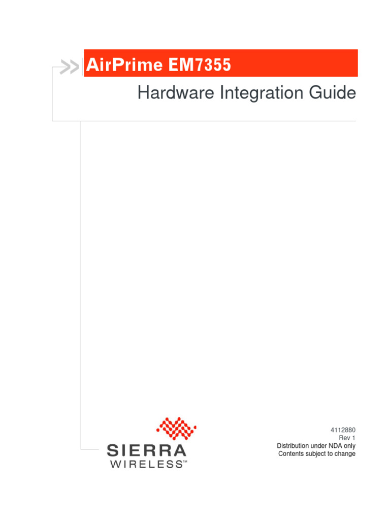 AirPrime EM7355 Hardware Integration Guide v1 Review A 1857457 | PDF ...