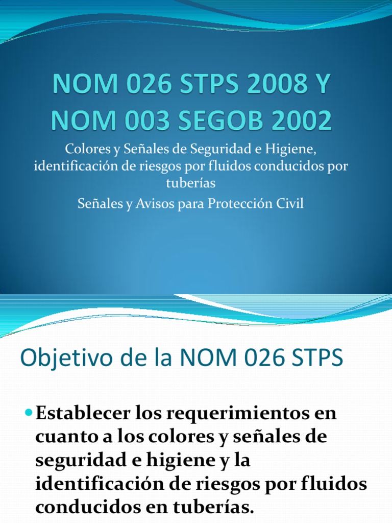 Colores y Señales de Seguridad NOM 026 | PDF | Color | Rojo
