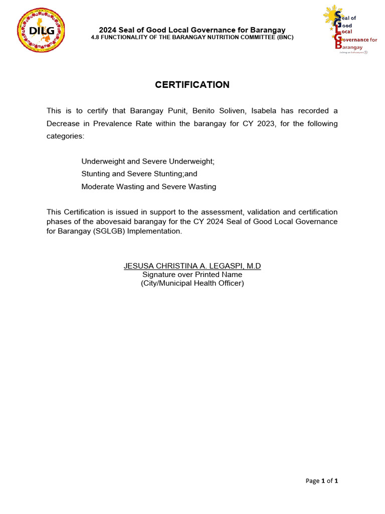 4 8 3 Certification Decrease Prevalence Rate | PDF