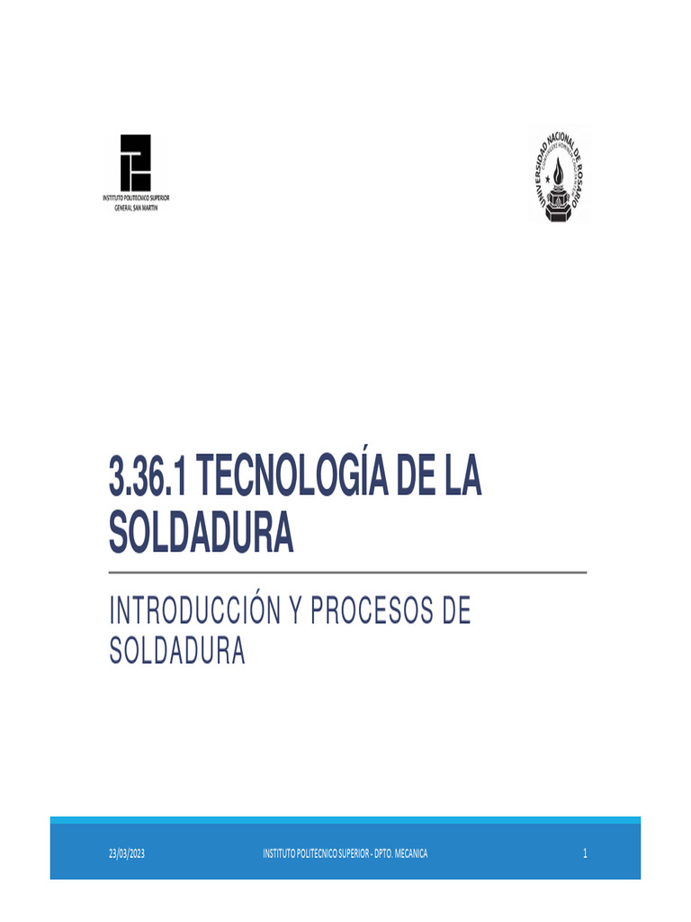 01 - Introducción y Procesos de Soldadura | PDF | Construcción | Soldadura