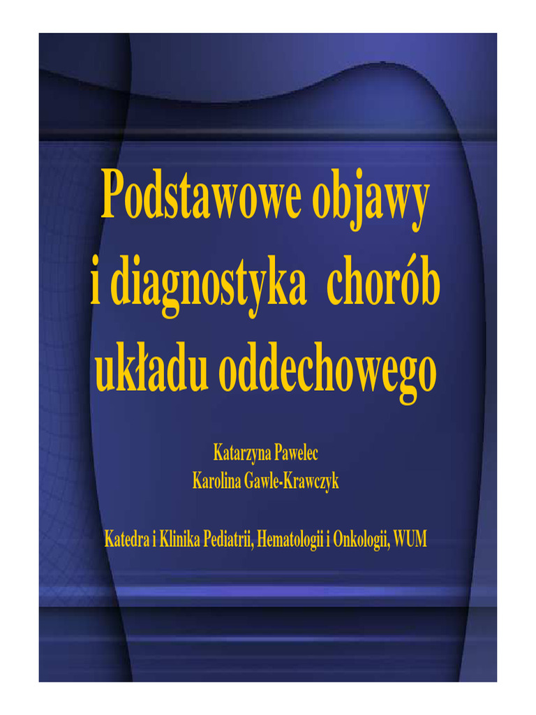Choroby Ukladu Oddechowego | PDF