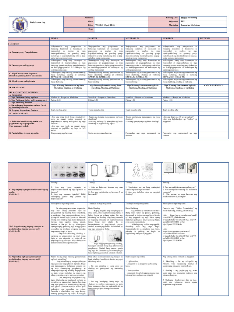 Epp 4 Q4 W4 DLL | PDF