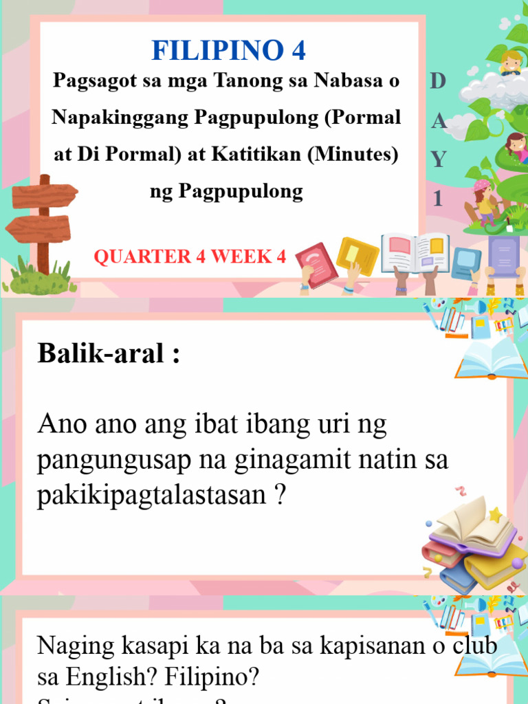 Filipino 4 Q4 W4 | PDF