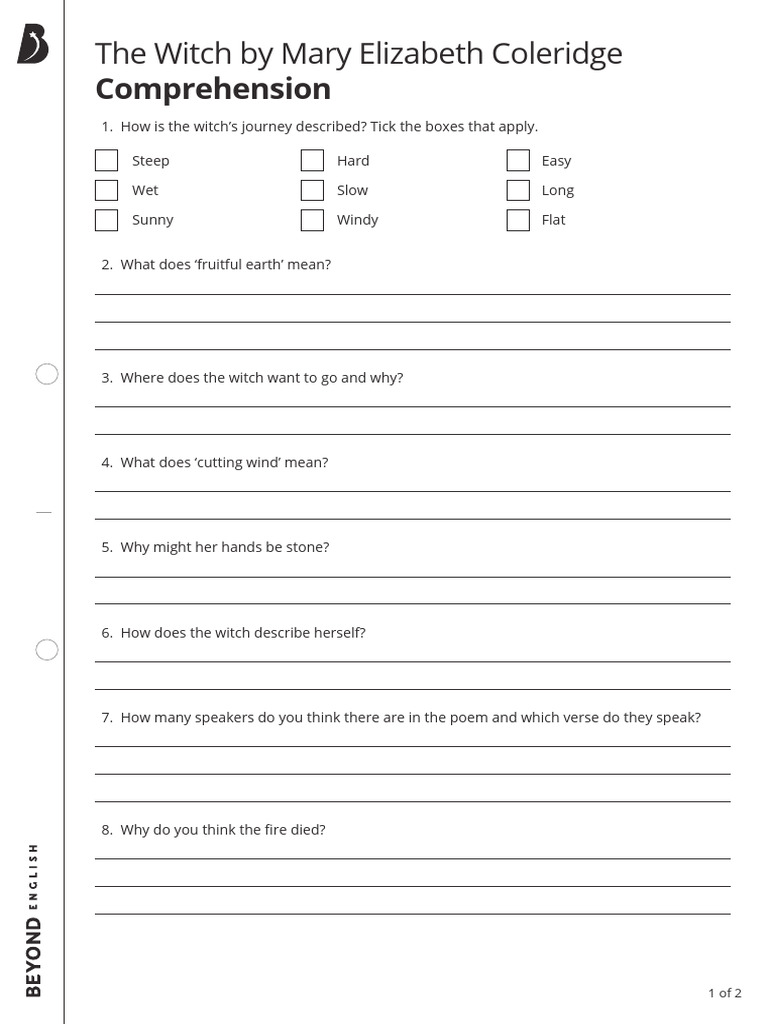 The Witch Questions | PDF